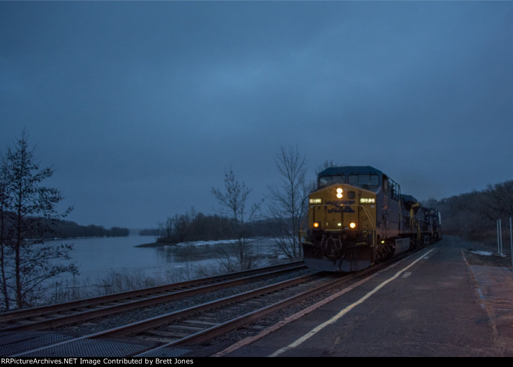 CSX Q020-29 at Dusk